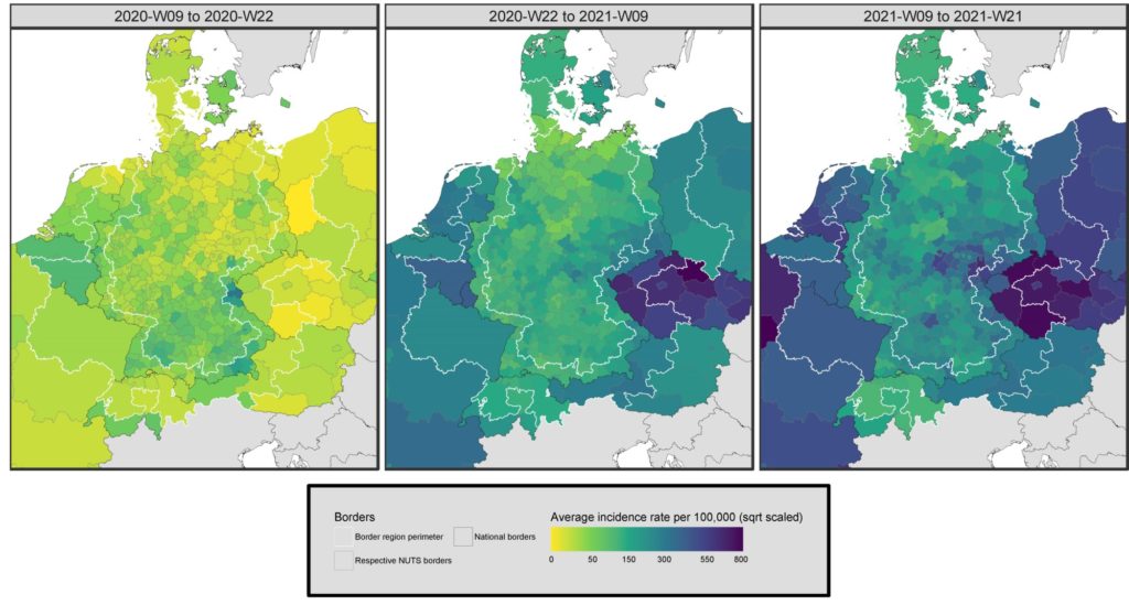 COVID-19 incidence in border regions: spatiotemporal patterns and ...